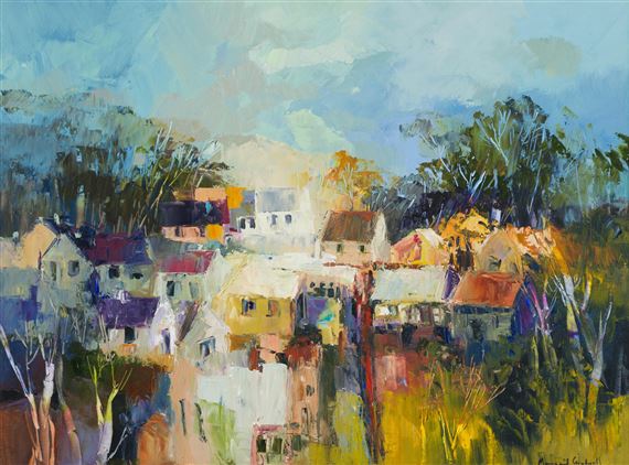 Margaret Gradwell-Slabbert | Village Scene (2010) | MutualArt