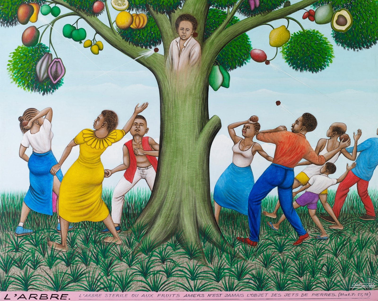 Chéri Samba | Nelson Mandela Rolihlahla (1991) | MutualArt