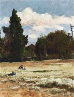 Arthur Frank Mathews | A Northern California landscape (1934) | MutualArt