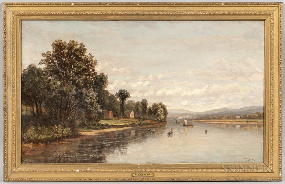Charles B. Russ | River Landscape (1875) | MutualArt