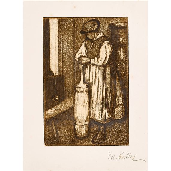 Edouard Vallet | Batteuse de beurre | MutualArt