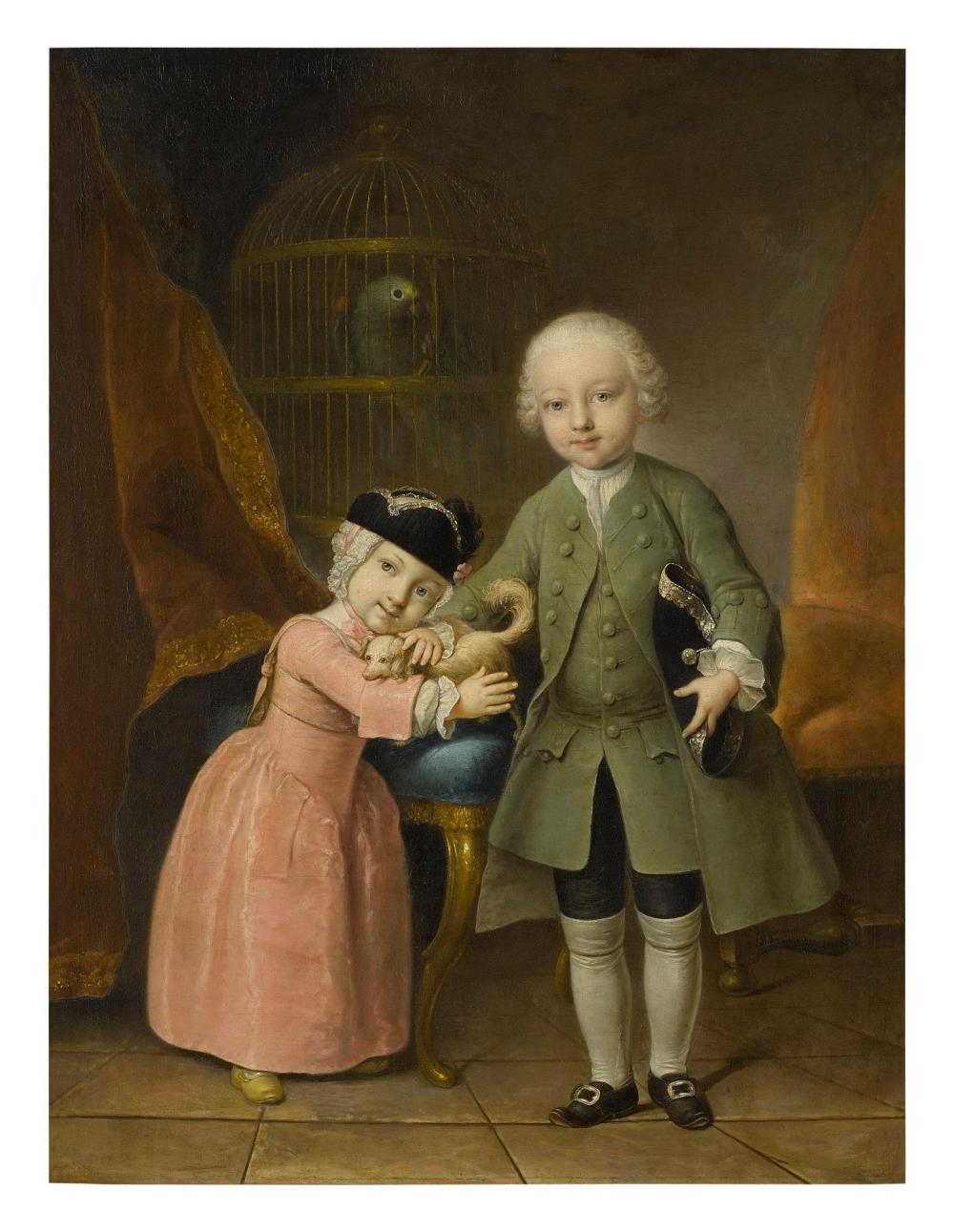 Antoine Pesne | ”King Adolf Fredrik as Crown Prince with the Russian ...