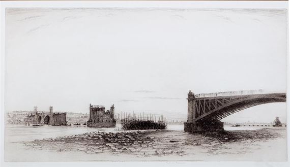 Frederick Arthur‏ Farrell | Odbudowa mostu w Warszawie (1915) | MutualArt