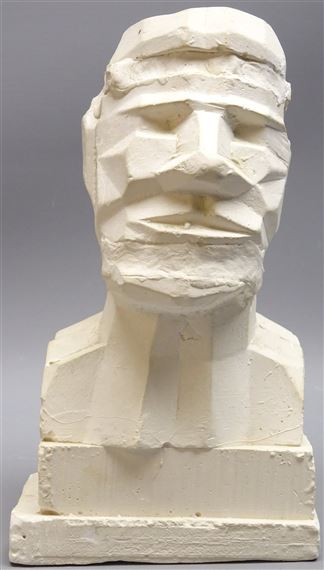 Eduardo Paolozzi | Plaster cubist bust | MutualArt