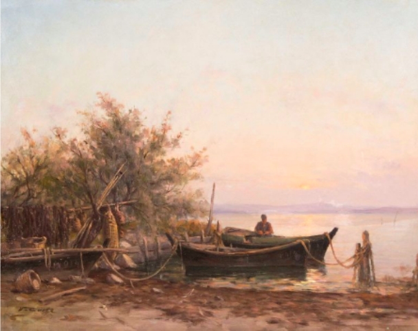 Victor Coste | Victor COSTE (1844-1923) Marine Oil on canvas,... - Lot ...