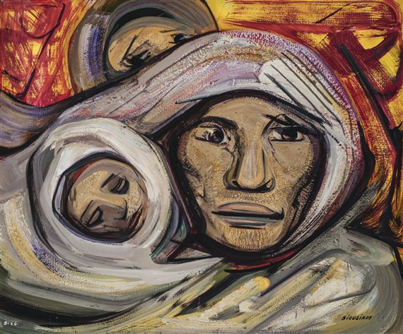 David Alfaro Siqueiros | MUJER CON NIÑO | MutualArt