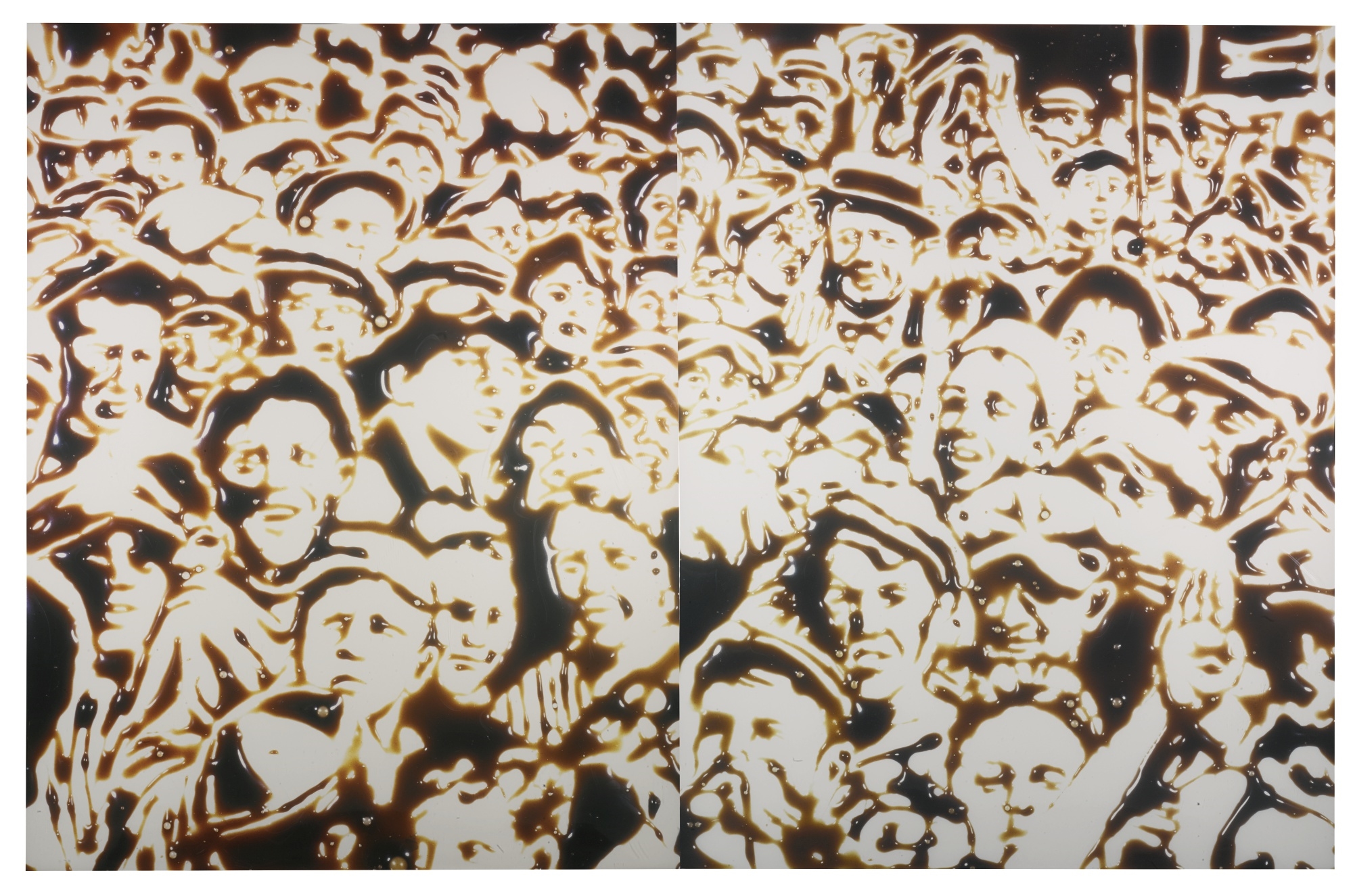 Vik Muniz | (CHOCOLATE SYRUP SERIES) SUMMER (1999) | MutualArt