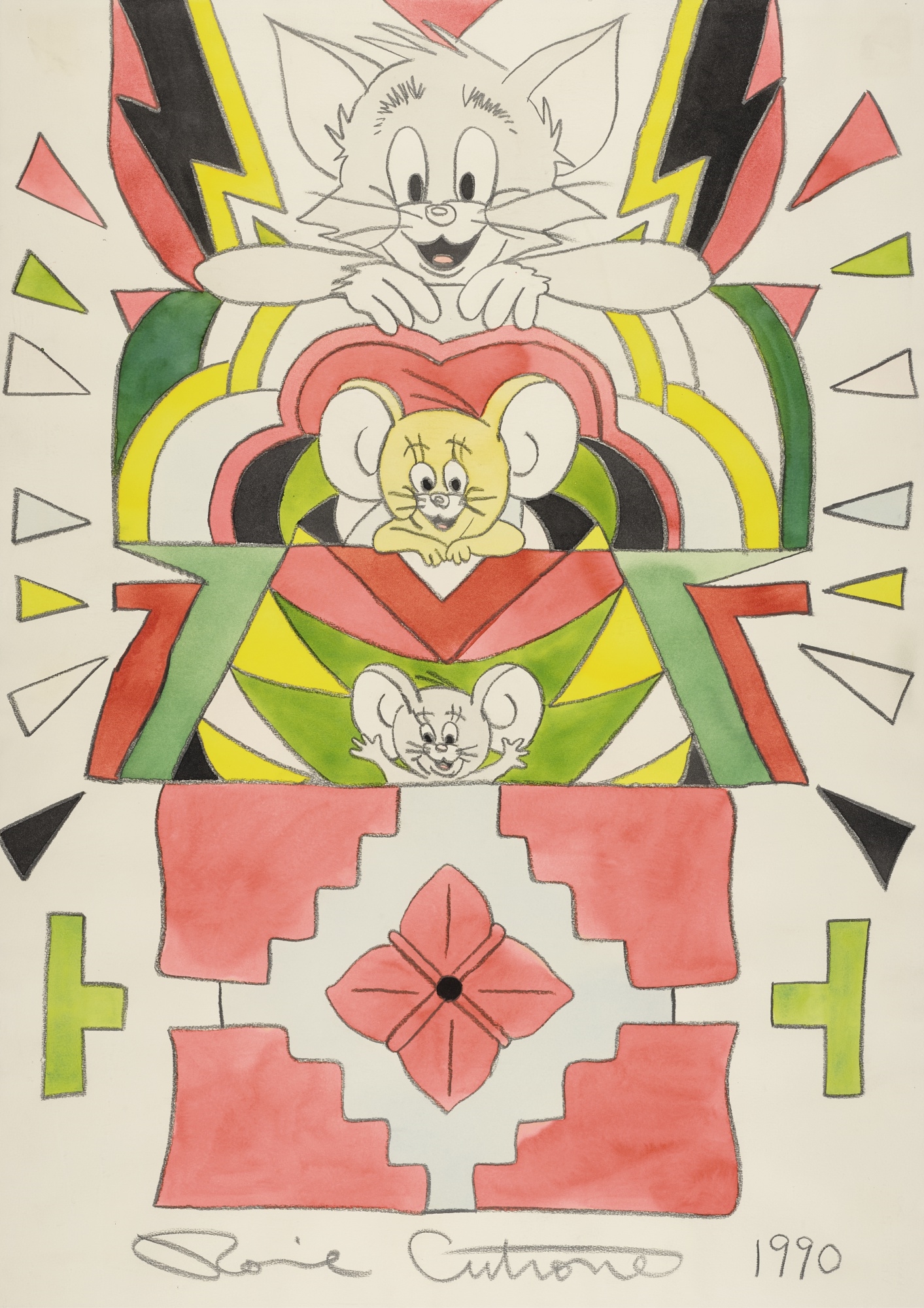 Ronnie Cutrone | World Wind Felix the Cat (1989) | MutualArt