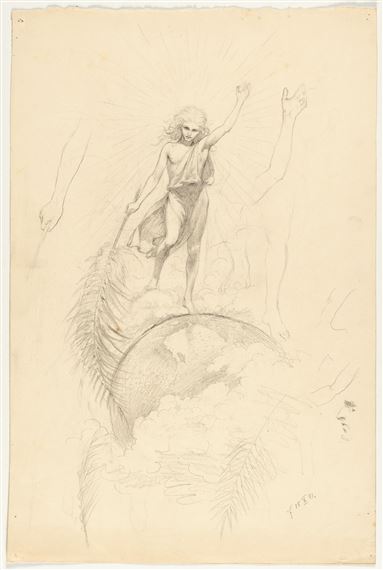 Hugo Höppener | 2 sheets: Studies for “Gloria in excelsis Deo” (1891 ...