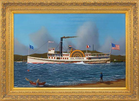 Jerome Howes | The sidewheel steamship Islander off the coast | MutualArt