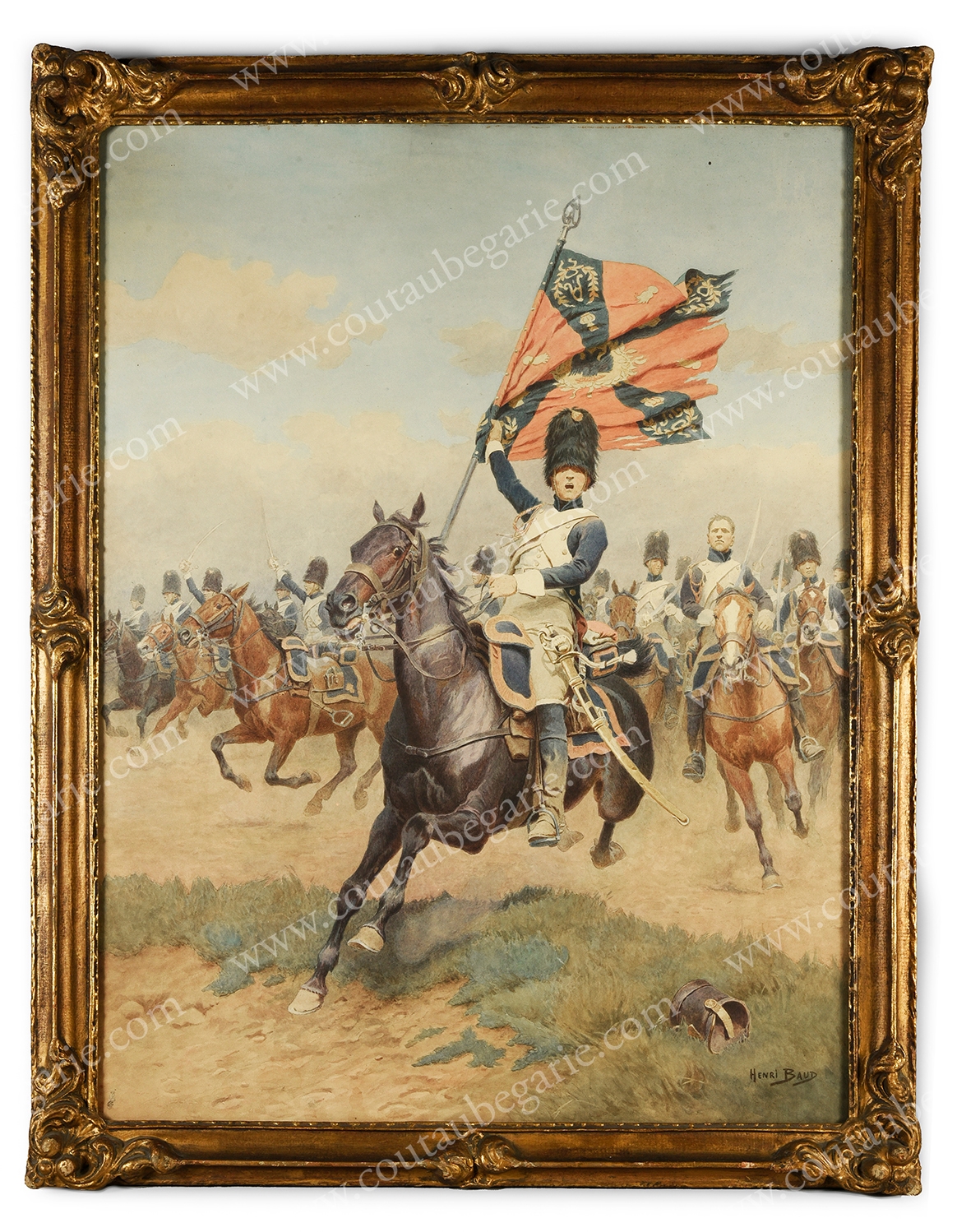 Henri Baud | La charge des grenadiers à cheval à Austerlitz | MutualArt
