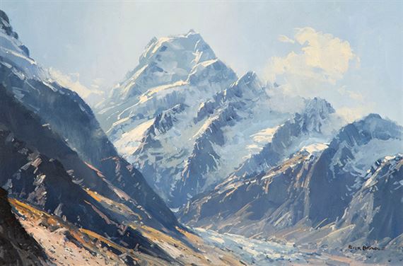 Peter Beadle | Mount Cook & the Hooker glacier | MutualArt