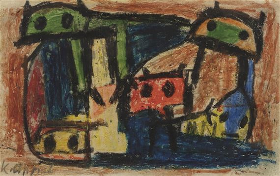 Karel Appel | Untitled (Questioning Children) (1949) | MutualArt