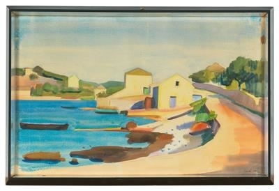 Franz Lerch | südländische Küstenlandschaft (1936) | MutualArt