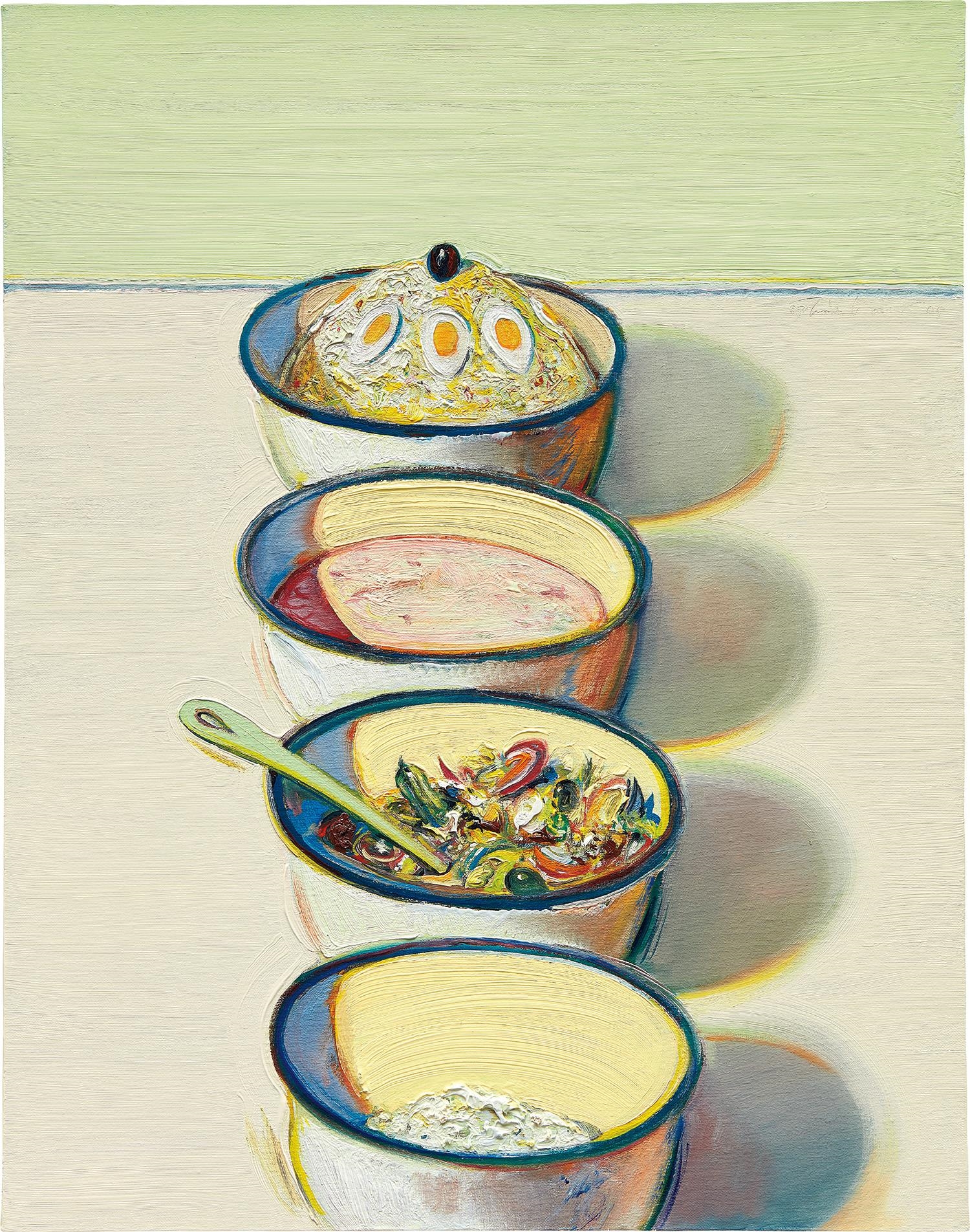 Wayne Thiebaud | Food Bowls (2005) | MutualArt