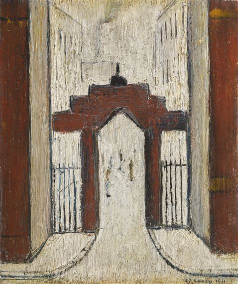 Laurence Stephen Lowry | FACTORY GATE (1951) | MutualArt