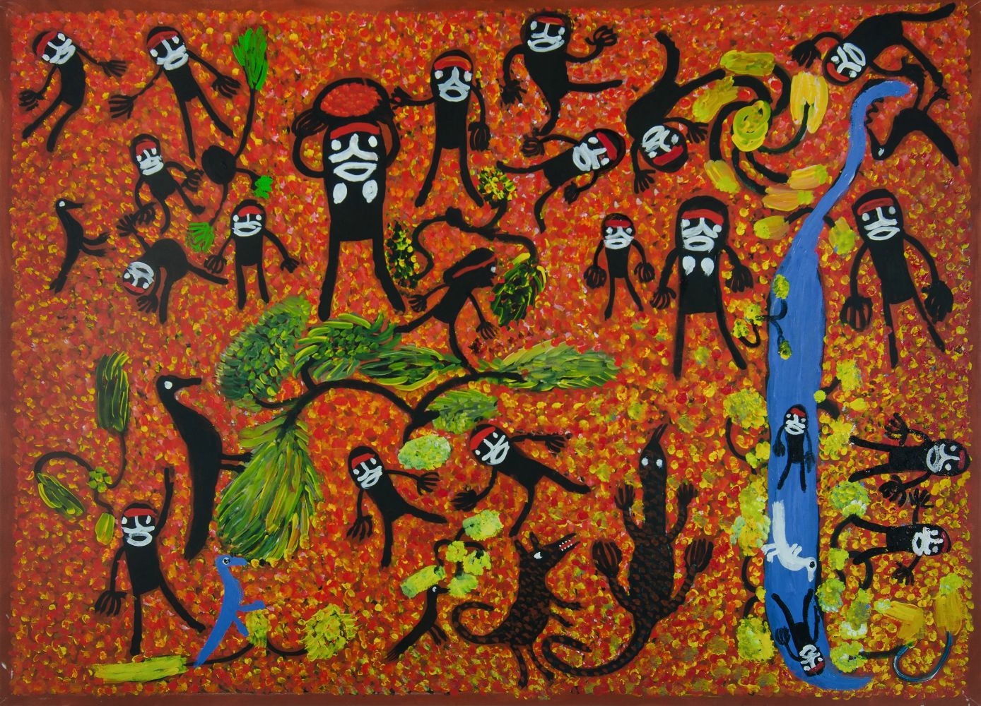 Mary McLean Pantjiti | Waterhole (2001) | MutualArt