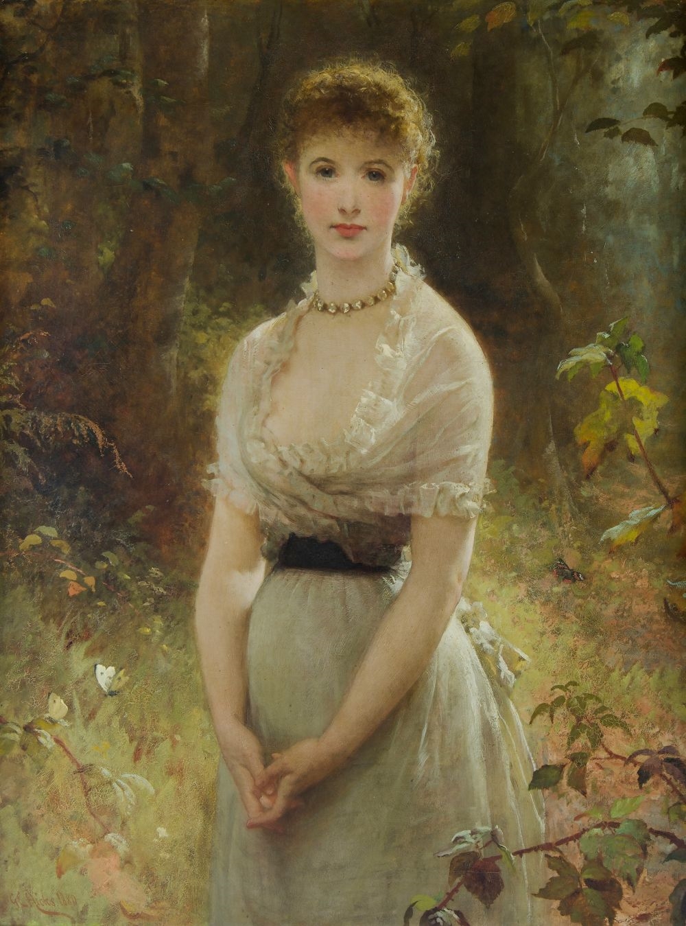 George Elgar Hicks | Portrait of Ellen Harriet Maria Harford, who ...