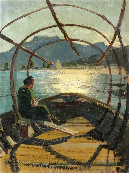 Oreste Albertini | Riflessi sul Lago di Lugano | MutualArt
