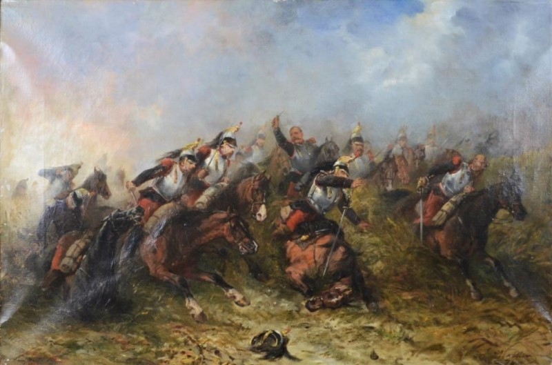 Jean-Louis-Ernest Meissonier | Charge of Cuirassiers (1874) | MutualArt