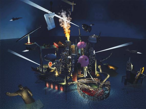 Cao Fei | RMB City: A second life city planning No.10 (2007) | MutualArt