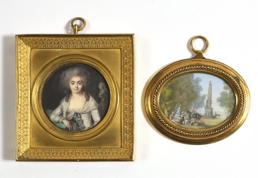 Louis Marie Sicard | Portrait d’une femme à la robe de soie blanche ...