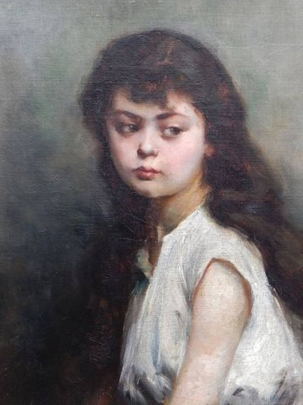 Alexej Harlamoff | Mädchenportrait | MutualArt