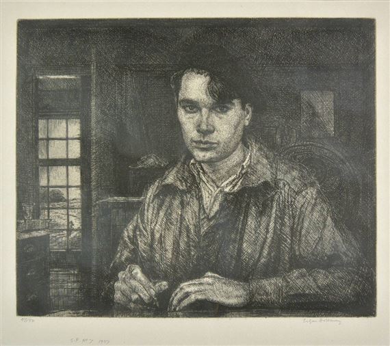 Edgar Holloway | Self Portrait (1937) | MutualArt