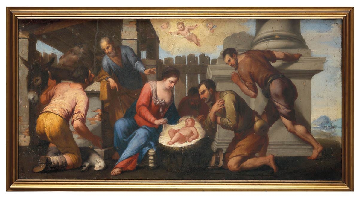 Venetian School, 17th Century | Adoration of the shepherds | MutualArt