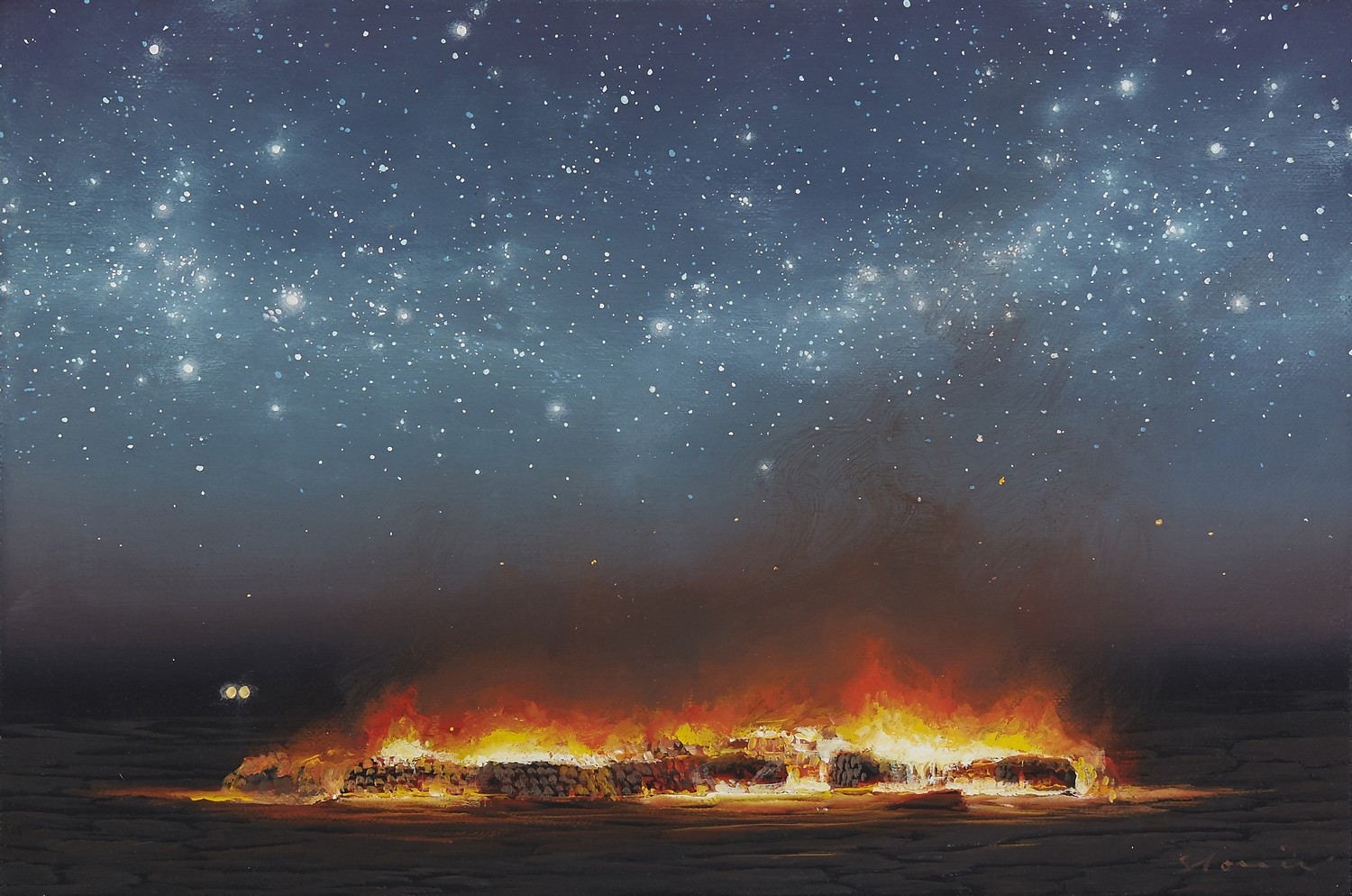 Tim Storrier | Night Fire | MutualArt