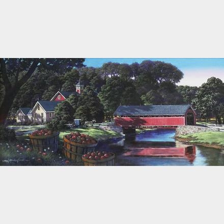 Gary MacWilliams | Covered Bridge Painting | MutualArt