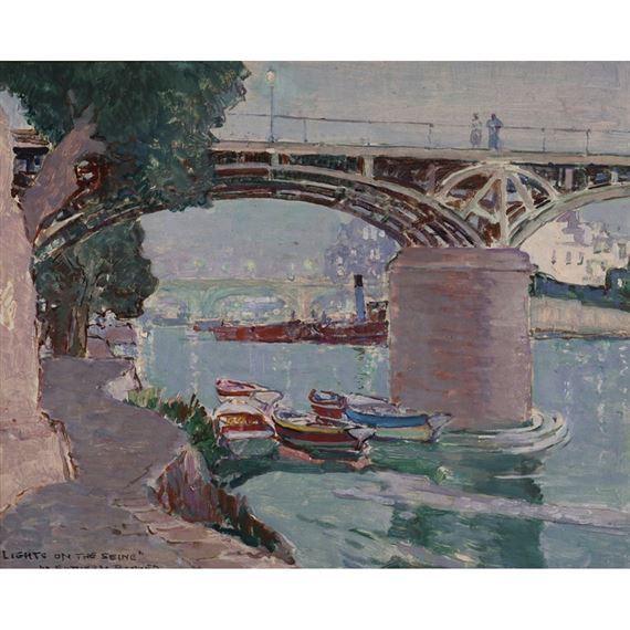 Neville Sotheby Pitcher | Lights on the Seine | MutualArt