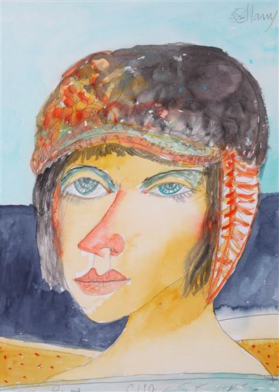 John Bellany | FISH WIFE WITH PURPLE HAIR | MutualArt