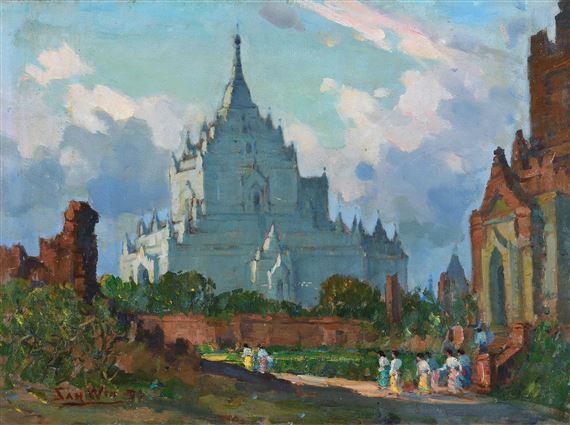 San Win | White Temple in Bagan (1974) | MutualArt