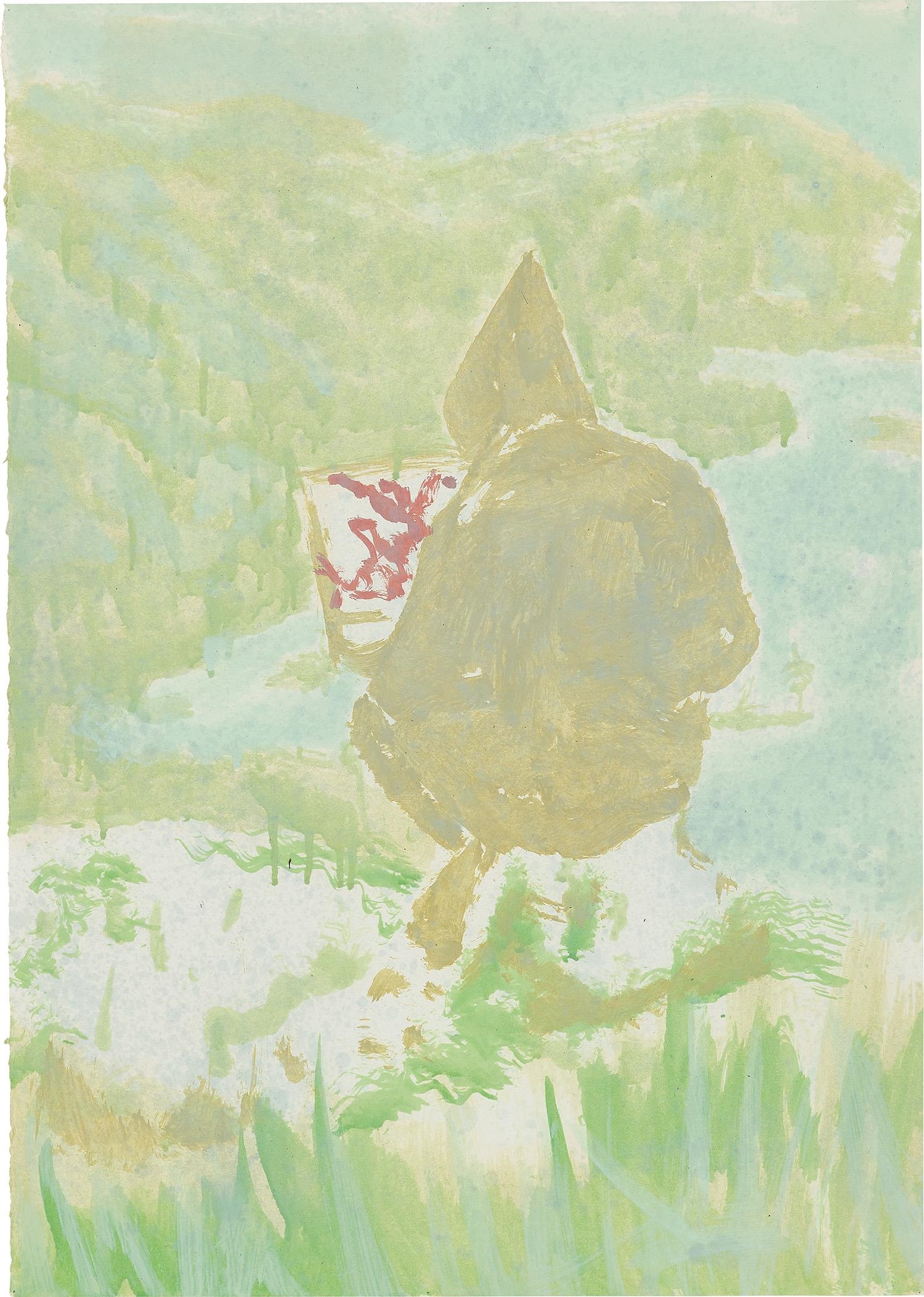Peter Doig | Figure in Mountain Landscape (The Big...) (1998) | MutualArt