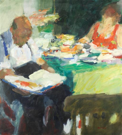 Roy Freer | Couple Reading | MutualArt