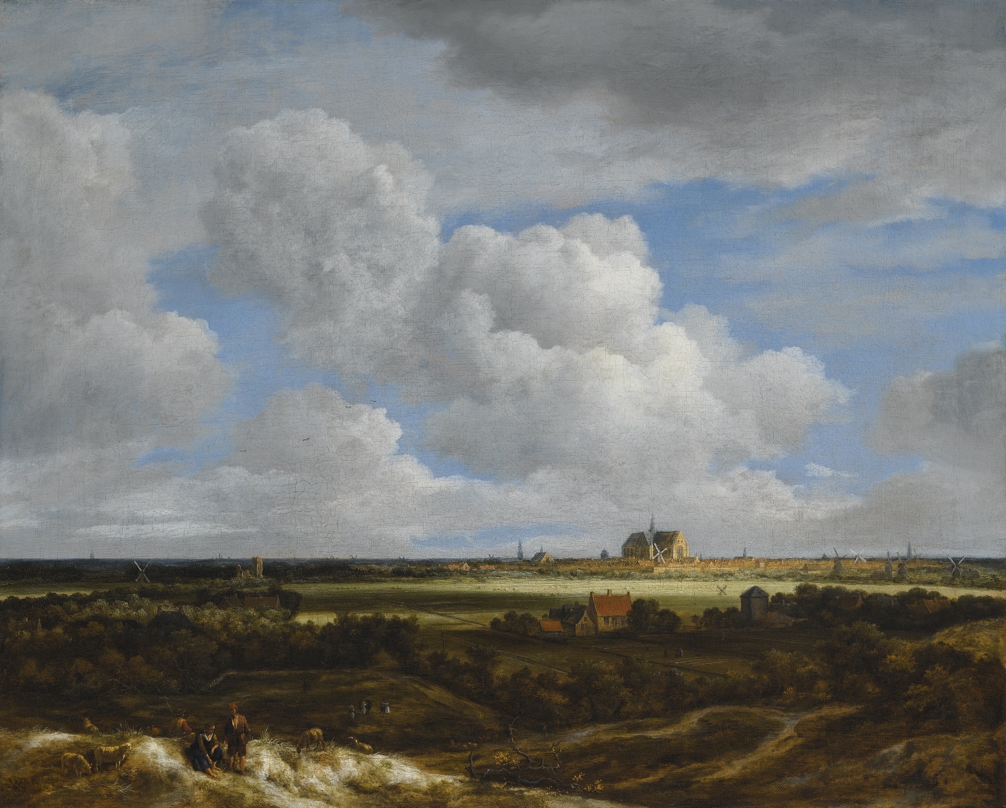 Jacob van Ruisdael | A HAARLEMPJE: A PANORAMIC VIEW OF HAARLEM AND THE ...