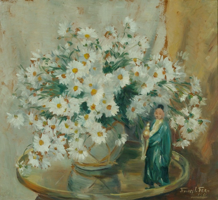 Emily I. Fern | White Chrysanthemums (1947) | MutualArt