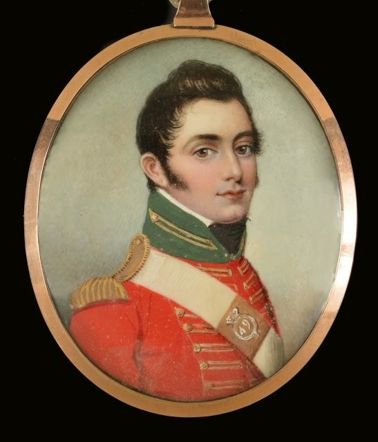 John Comerford | Portrait miniature of an Officer of the 49th ...