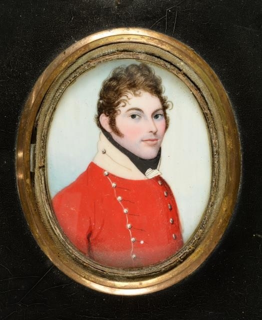 Frederick Buck | Portrait miniature of Captain/Paymaster Charles ...