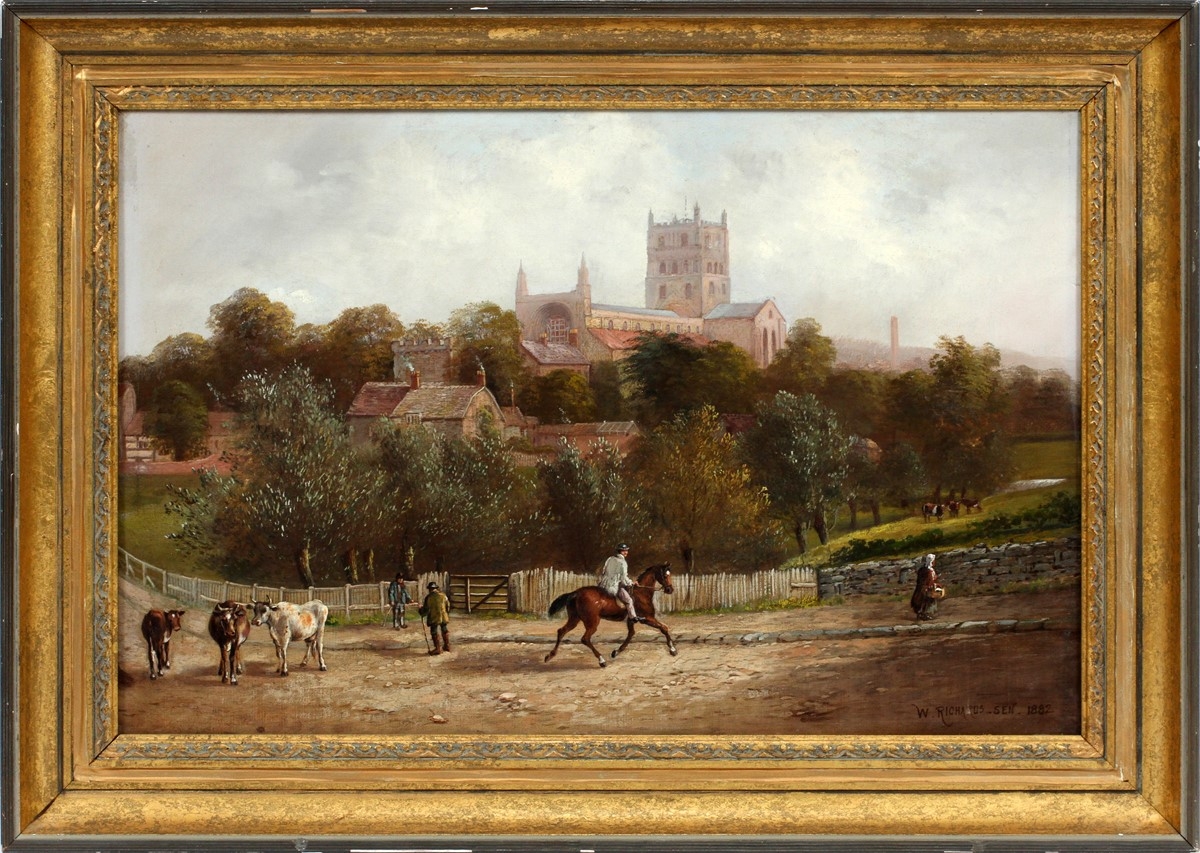 William Richards | Two works: Fisherfolk carrying the day's catch ...