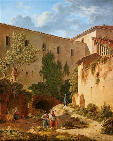 Leo von Klenze | Roman Architectural Veduta with the Cloaca Maxima ...