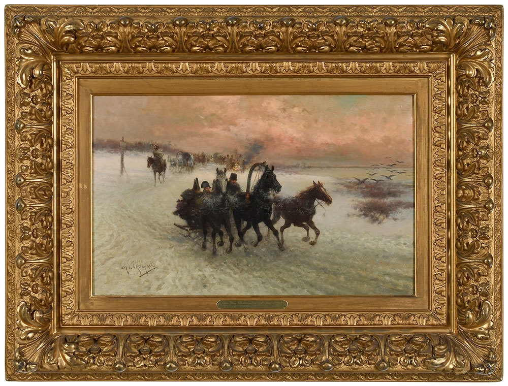 Jan Van Chelminski | Napoleon Returning from Russia in a Troika (Circa ...