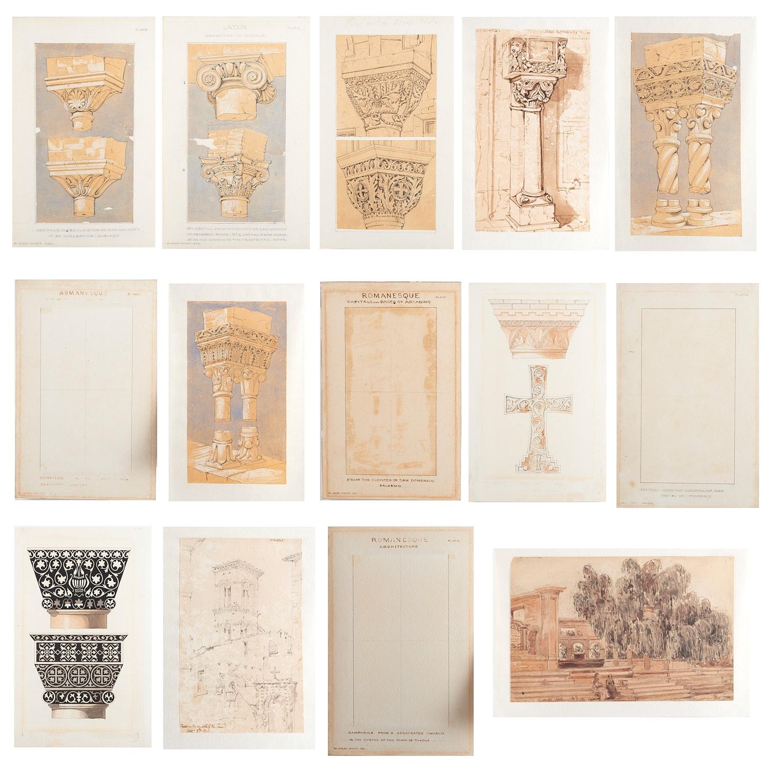 Matthew Digby Wyatt | 10 Works; Designs and sketches for a book on ...