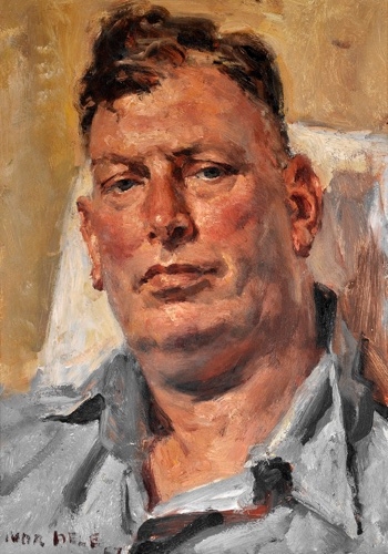 Ivor Hele | Portrait of Ray Hone (1957) | MutualArt