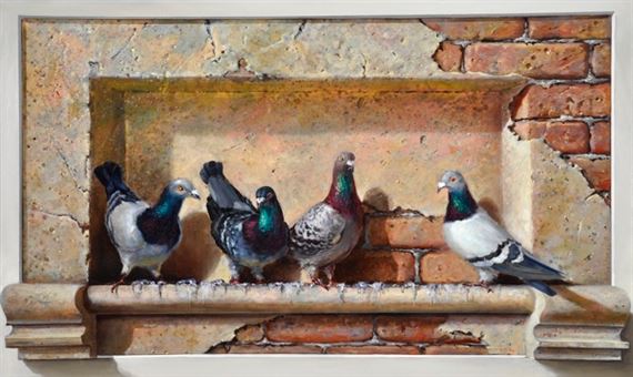 Alfred H. Engel | The Pigeon’s Nook | MutualArt