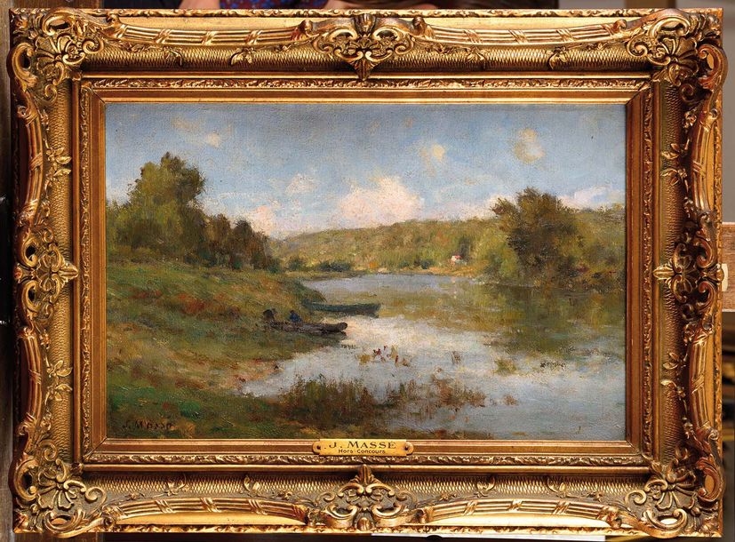 Jean Eugène Julien Massé | Barque et pêcheurs | MutualArt