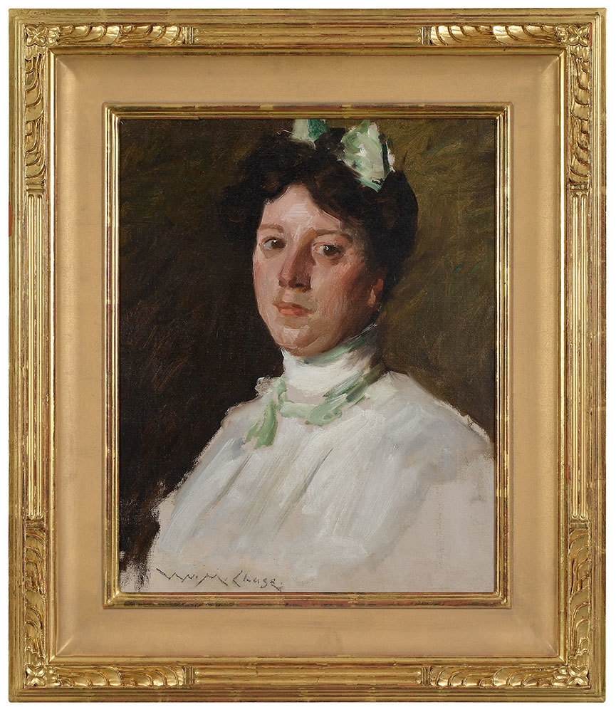 William Merritt Chase | Portrait of Esther M. Groome (1912) | MutualArt