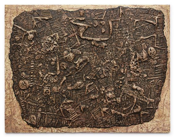 Jean Dubuffet | PIERRE AUX FIGURES (1952) | MutualArt