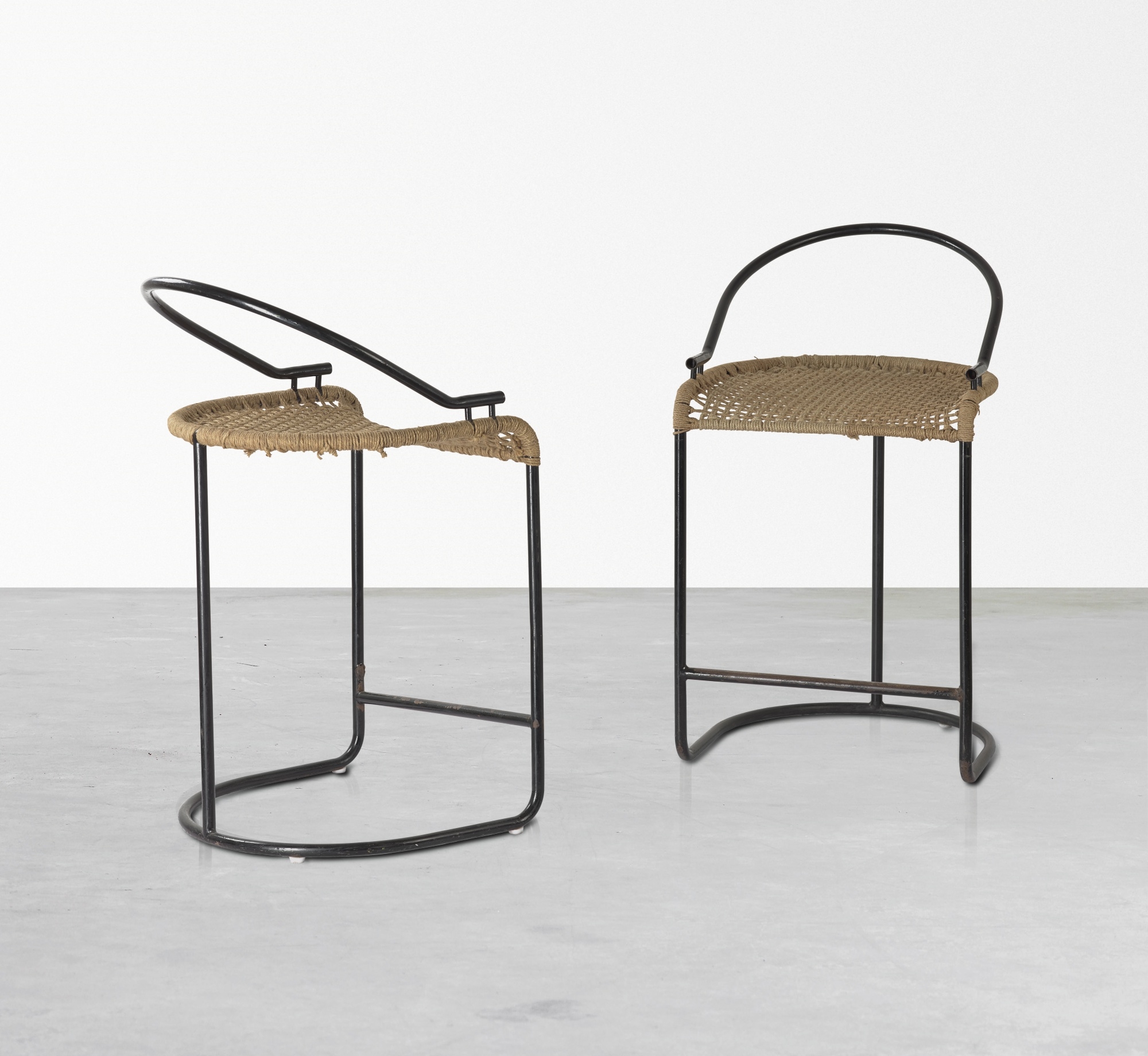 Balkrishna Doshi | Two Sangath Studio Stools | MutualArt